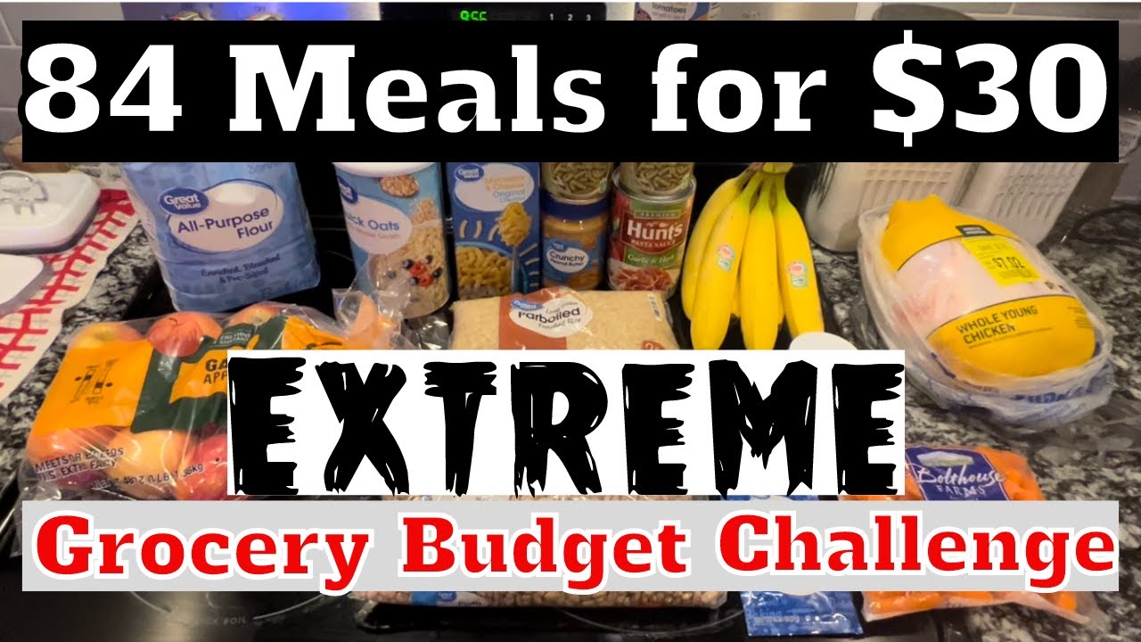 Extreme Grocery Budget Challenge | Cheap Meals That Taste Amazing ...
