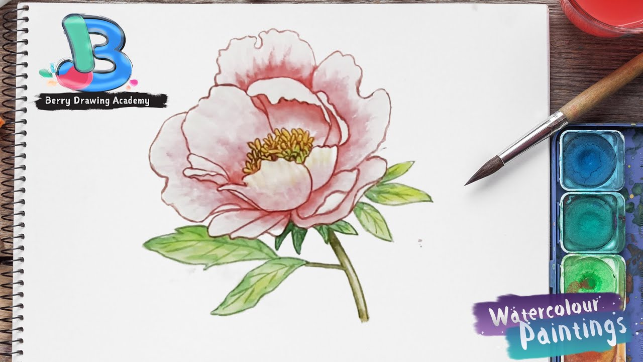How to Draw a Tea Flower 🌸 | Easy Step by Step for Beginners | Drawing ...