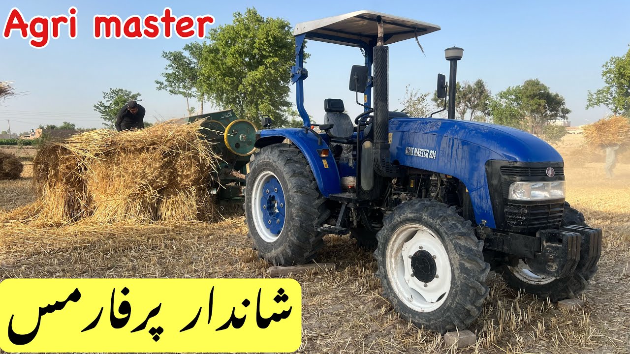 Angri master tractor performance on wheat thrasher - YouTube