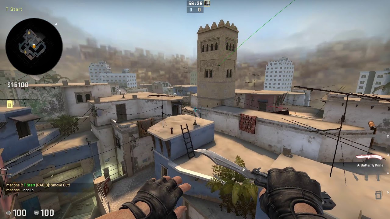 Cat smoke from T spawn - Mirage - YouTube