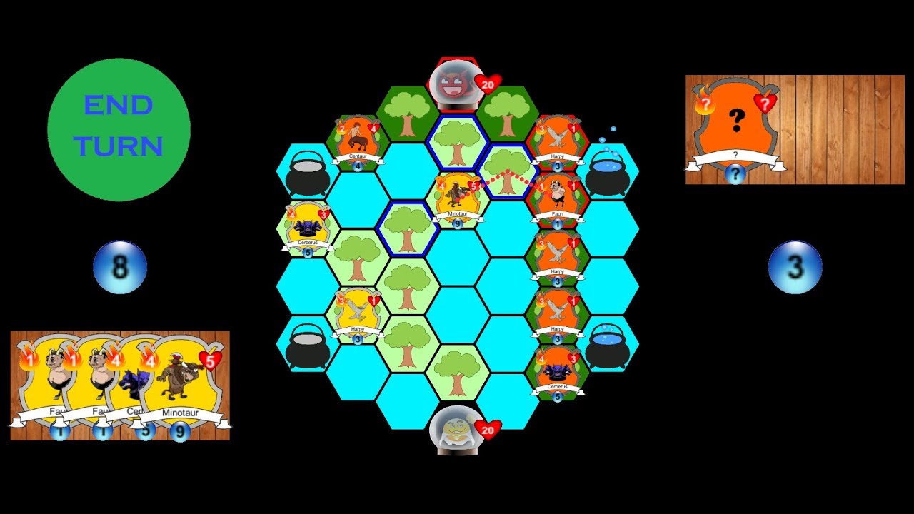 My Card Strategy game (developed in Unity) - YouTube