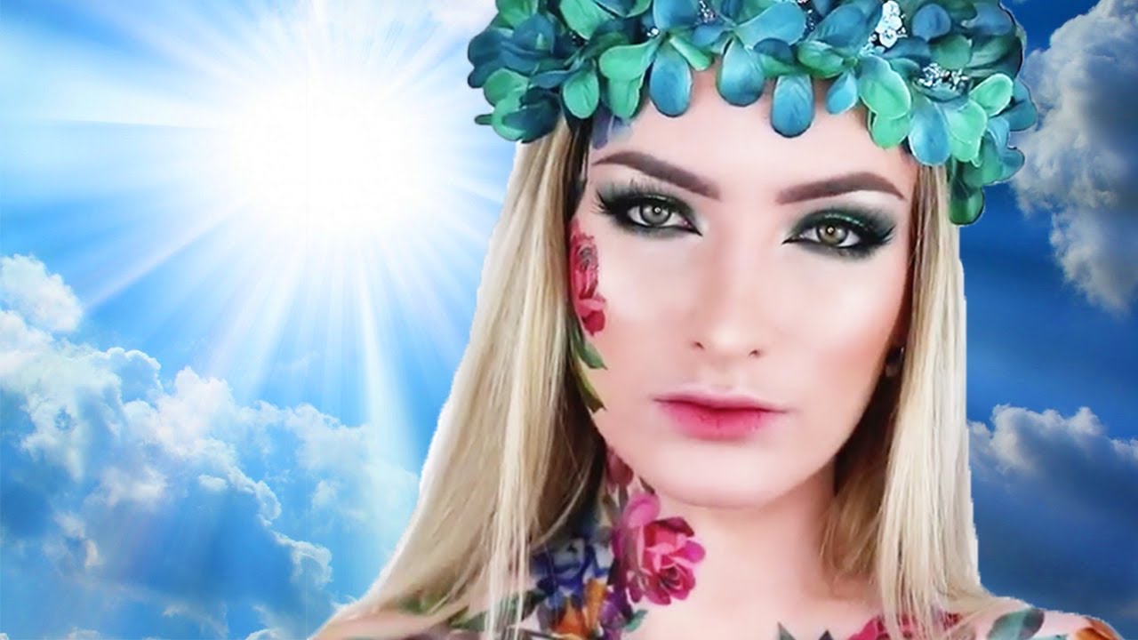 Stunning Floral Makeup For the GODS | Best Makeup Tutorials 2019 ...