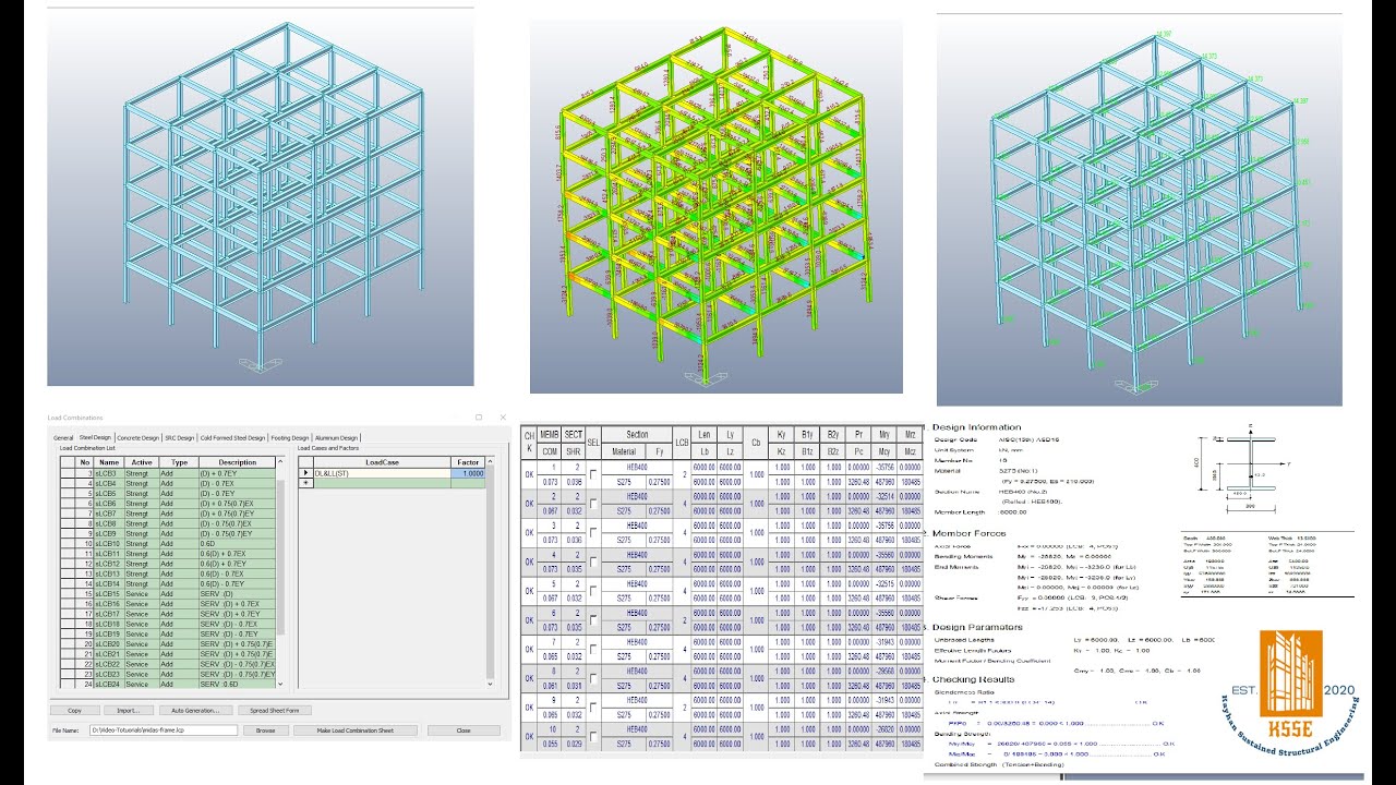 A Complete MIDAS GEN Tutorial Seismic Design of Steel Framed structure ...
