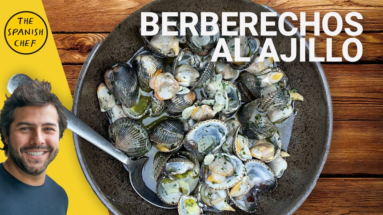 Spanish Berberechos al ajillo | Cockles with garlic and parsley - YouTube