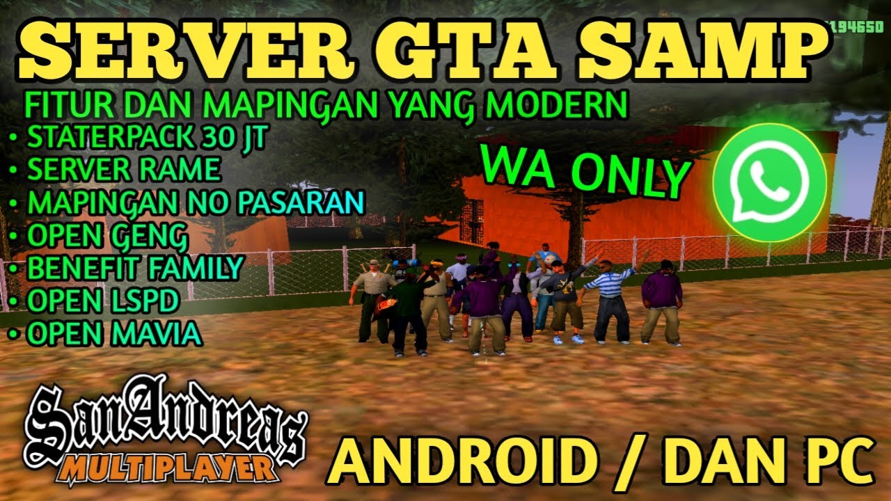 SERVER GTA SAMP WA ONLY !! SERVER GTA SAMP ROLEPLAY INDONESIA - YouTube