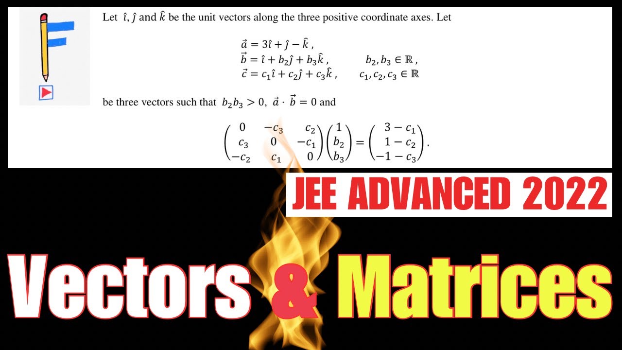 Vectors and Matrices Unite! Solving a JEE Advanced 2022 Problem | JEE ADVANCED PYQs - YouTube