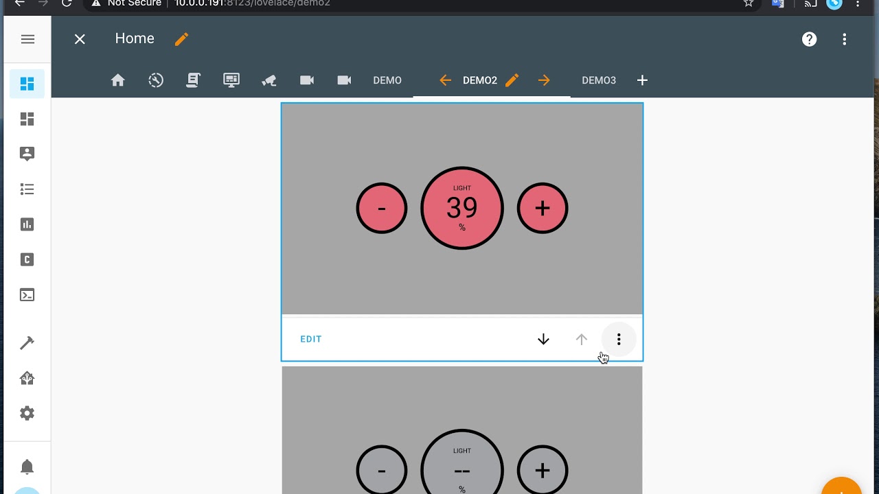 WIP - Custom Home Assistant card with your own design - YouTube