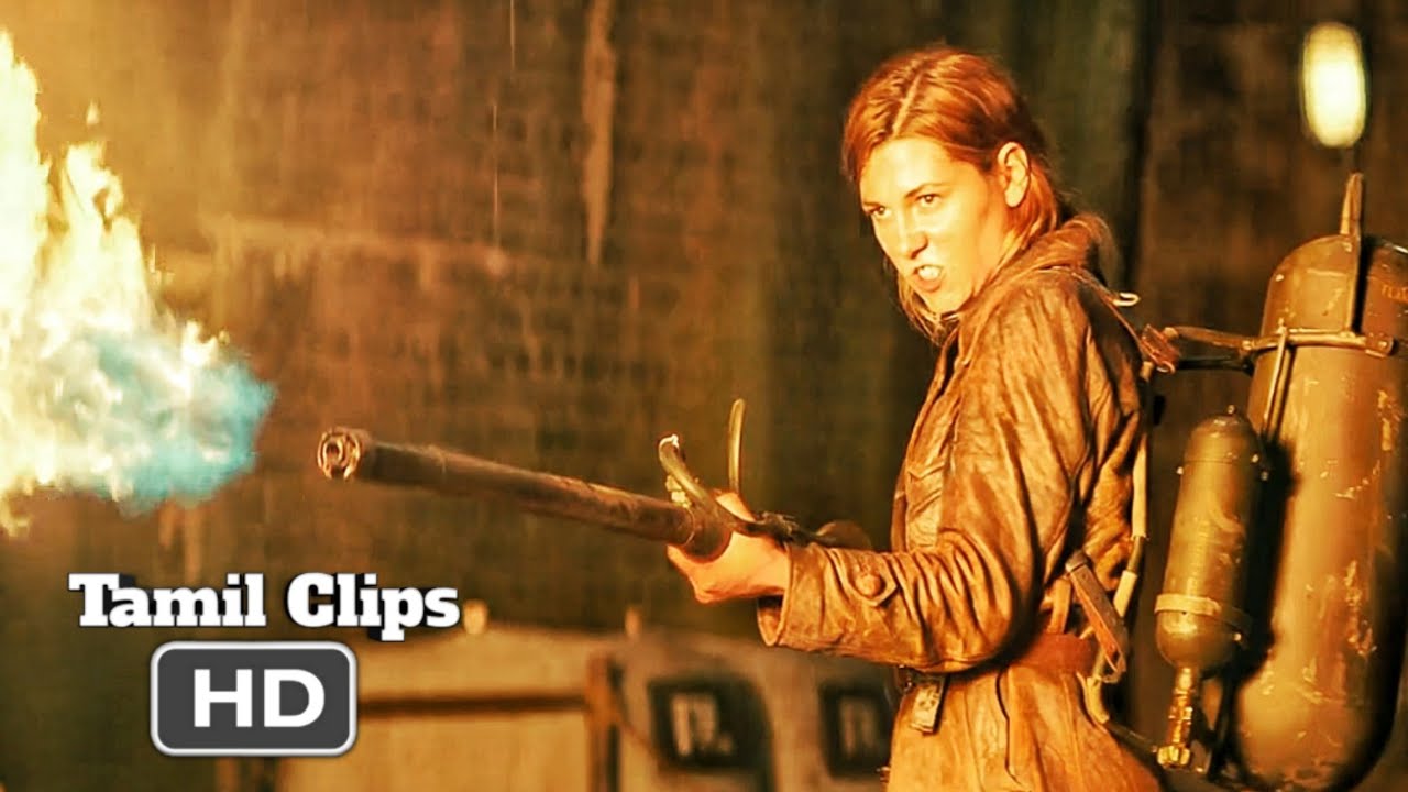 Overlord (2018) - Flamethrower vs. Zombie Scene Tamil [10/12 ...