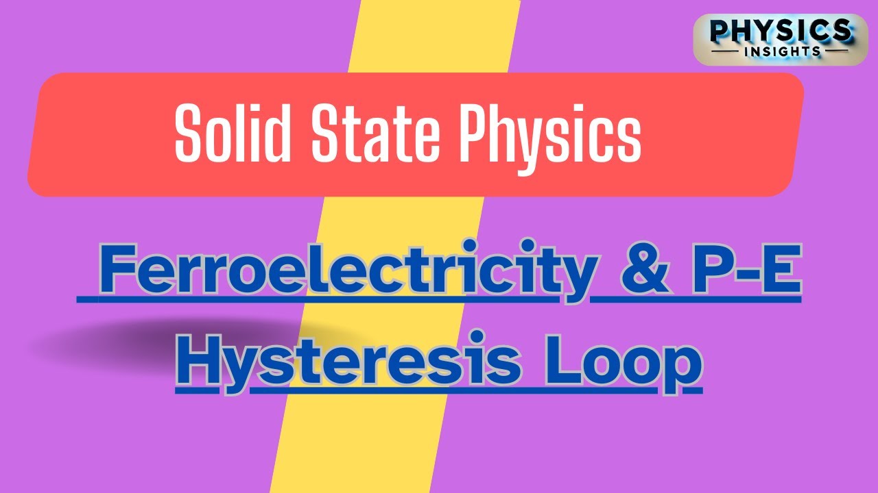 Ferroelectricity & P-E Hysteresis Loop - YouTube