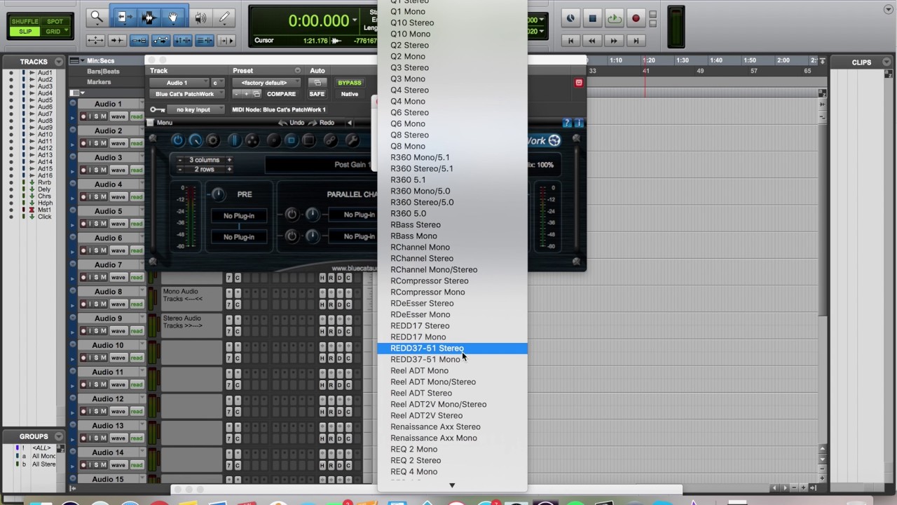 How To Use Waves on Pro tools with bluecat audio - YouTube