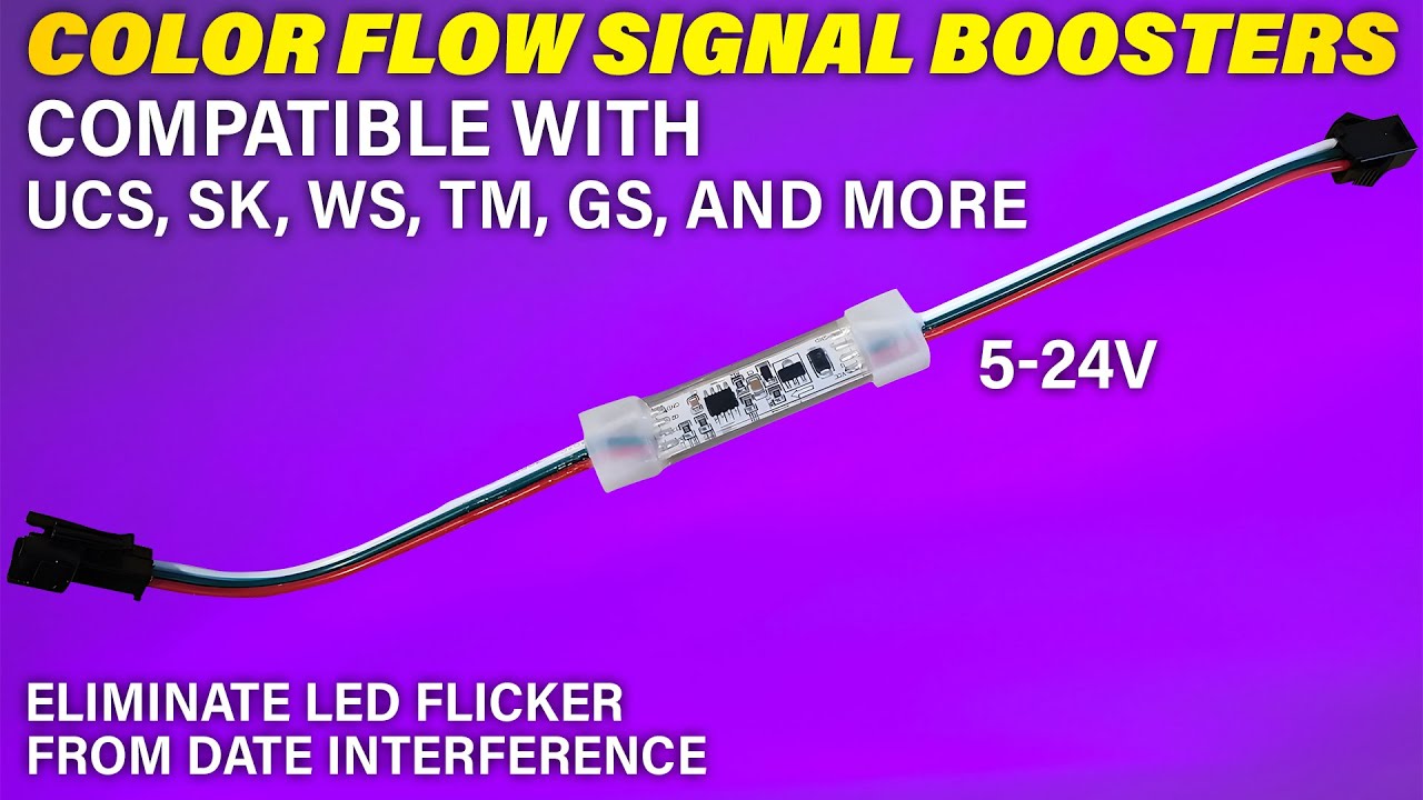 Fix Addressable LED Flickering Issues With NLN Signal Boosters - YouTube