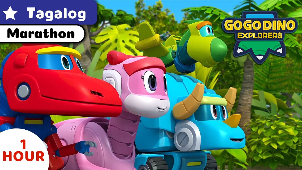 GOGO DINO Tagalog | Marathon Episode 1-6 | 1 Oras ng Nakaka-excite na ...