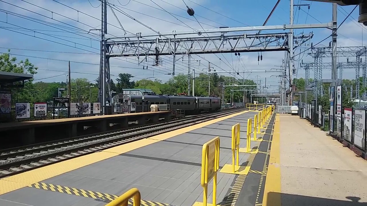 NJ Transit Train 3847 Arriving at Princeton Junction Station - YouTube