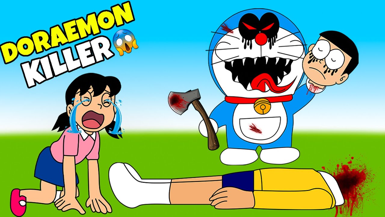 Doraemon Became Killer 😱|| Funny Game Killer Clown|| Shinchan And ...