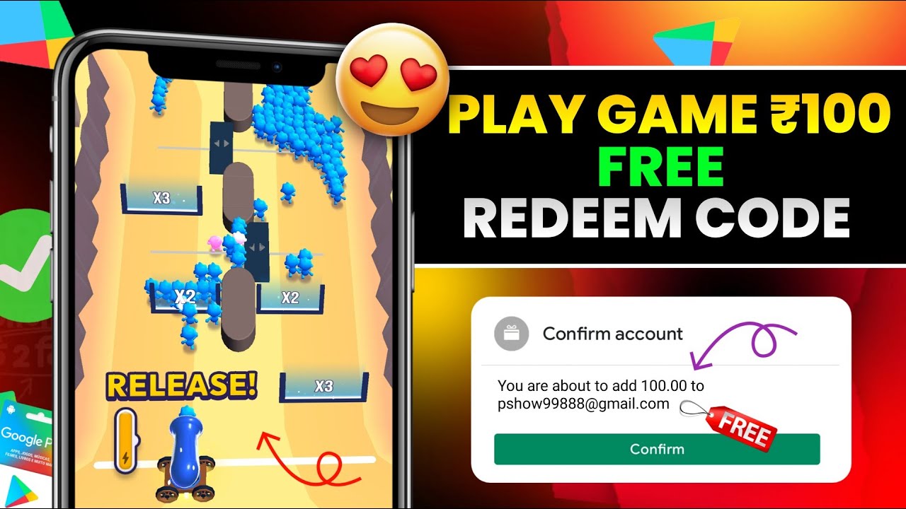 Play And Earn ₹100 Redeem Code ! How To Get Free Redeem Code For Play ...