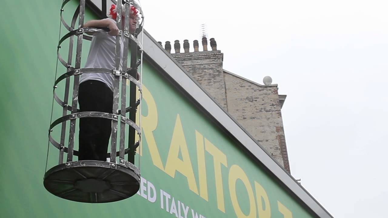 Paddy Power Traitor Tony World Cup billboard experiential - YouTube
