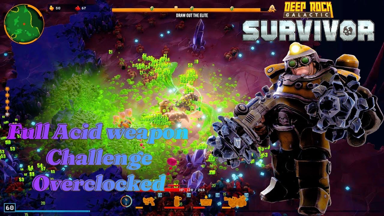 Driller Full Acid Weapon Challenge | Deep Rock Galactic : Survivor ...