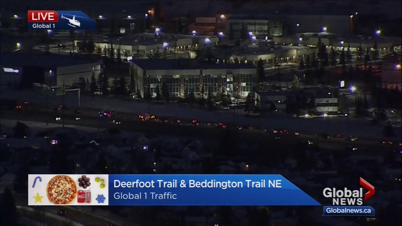 Global Calgary - December 14 - Deerfoot X Beddington Trail - YouTube