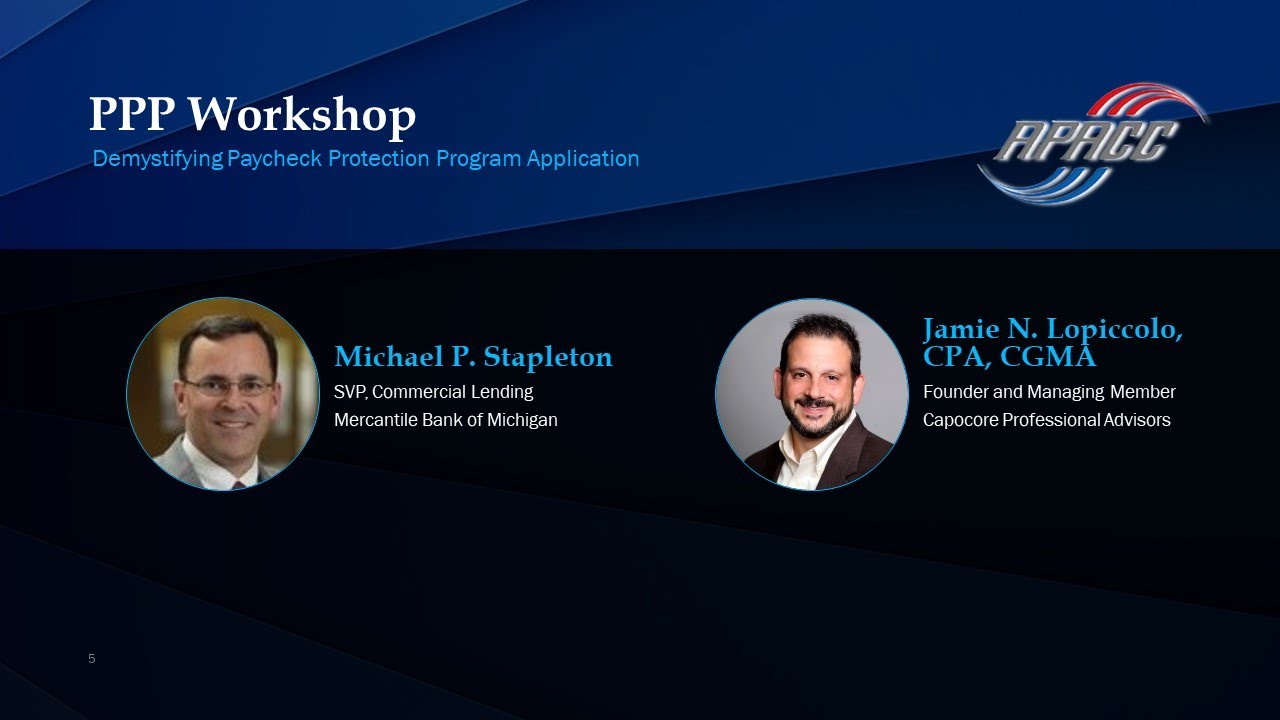 PPP Workshop, Demystifying Paycheck Protection Program Application ...