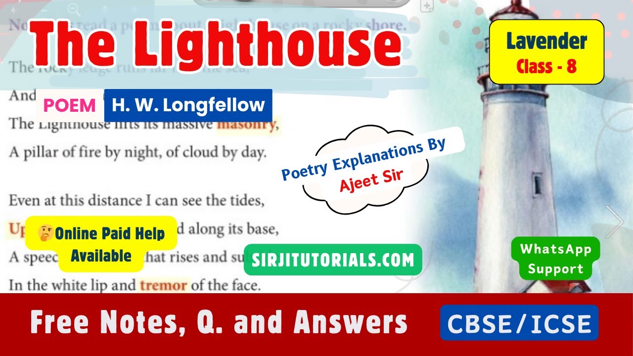 The Lighthouse by H. W. Longfellow - Explanation in Hindi, Class 8 ...