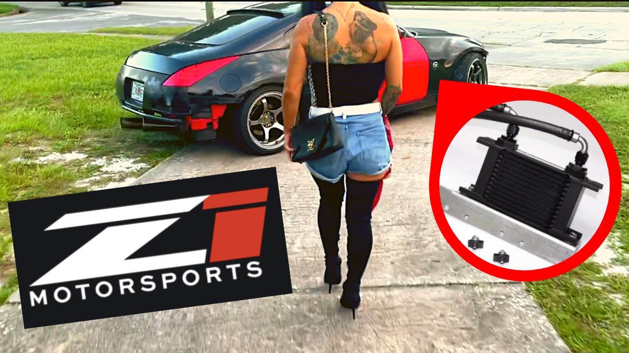 Z1 350Z G35 Power Steering Cooler Install - YouTube