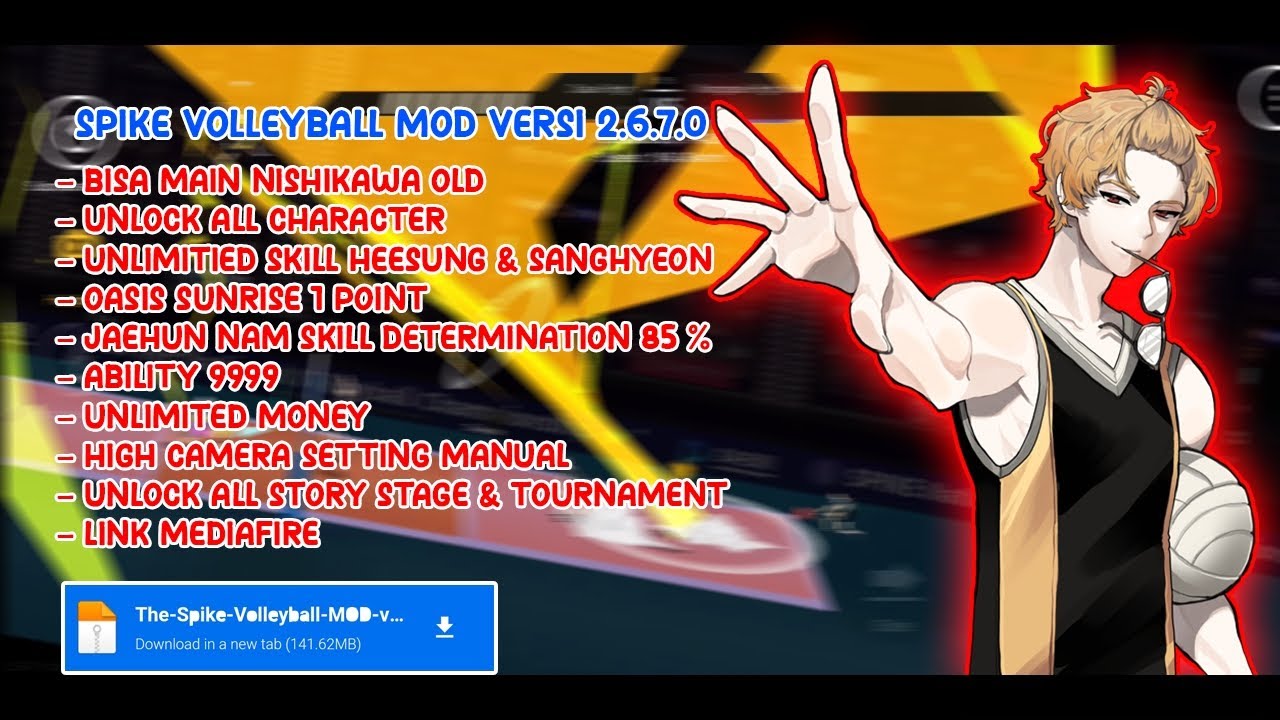 Spike volleyball mod versi 2.6.70 - YouTube