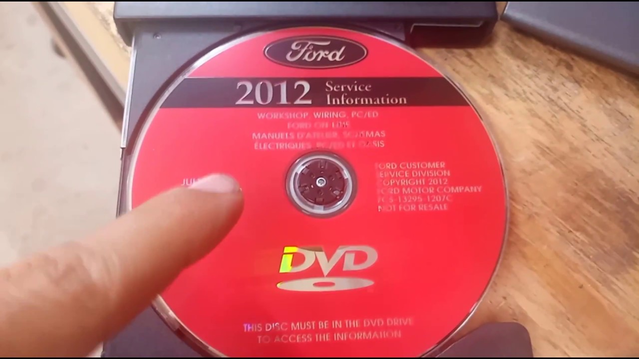 How to use an old Ford Service Information DVD - YouTube