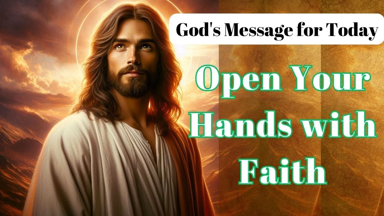God's message for today is to Open Your Hands with Faith | God message ...