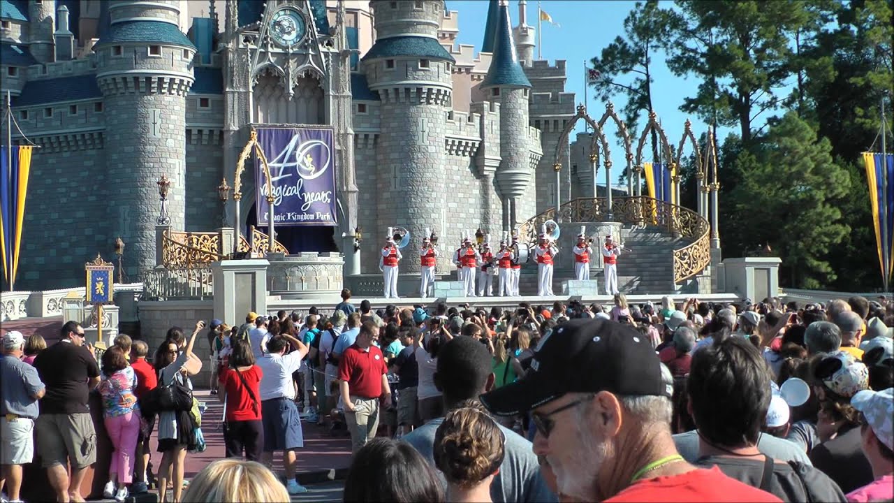 Pre-Show Castle Stage Ceremony, 40th Anniversary, Magic Kingdom, Walt ...