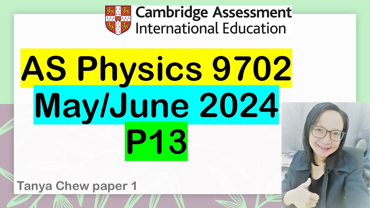 DO not answer your AS Physics 9702 Paper 1 until you watch this! (9702 ...