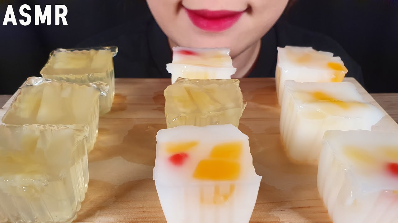 PUDDING ASMR 푸딩 먹방 Eating Sounds Mukbang No Talking - YouTube