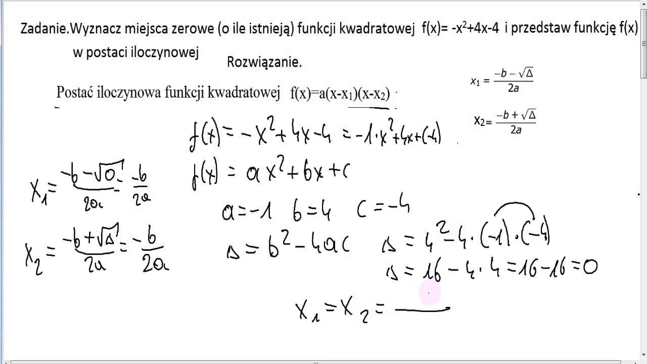 Suma I Iloczyn Miejsc Zerowych Funkcji Kwadratowej Wzory, 56% OFF