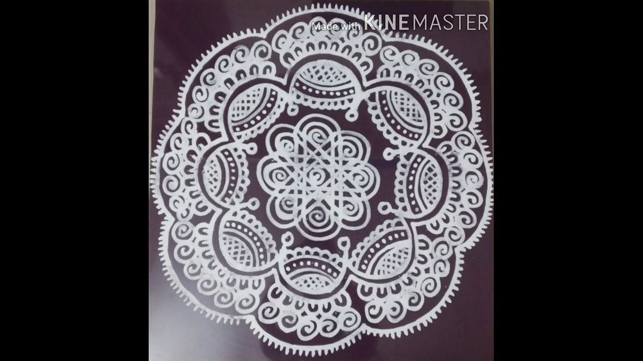 Simple Traditional Maa Kolam - YouTube