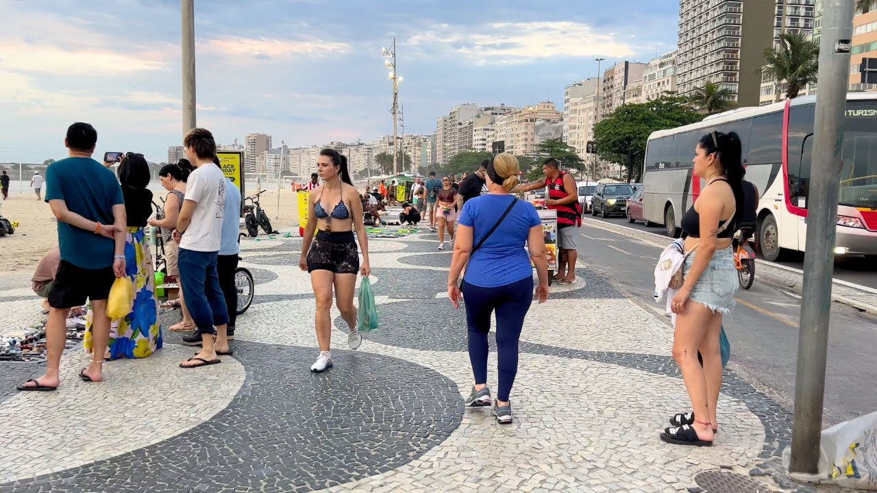 Walking from the Copacabana Promenade to Ipanema Beach | Rio de Janeiro ...