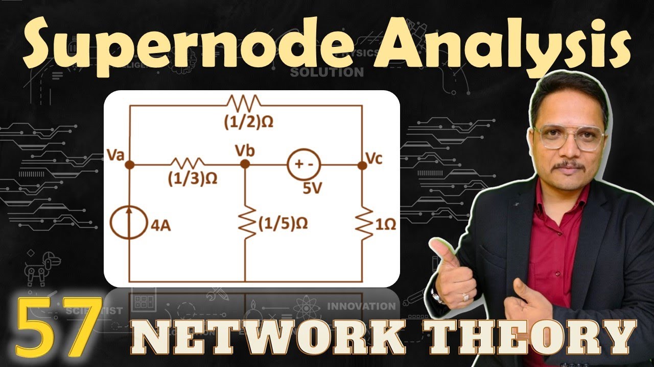 Supernode Analysis Example - YouTube
