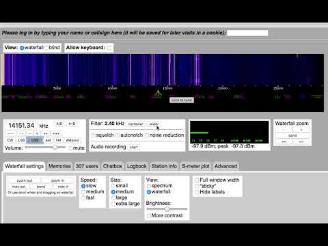 WebSDR Amateur radio club ETGD PI4THT - YouTube