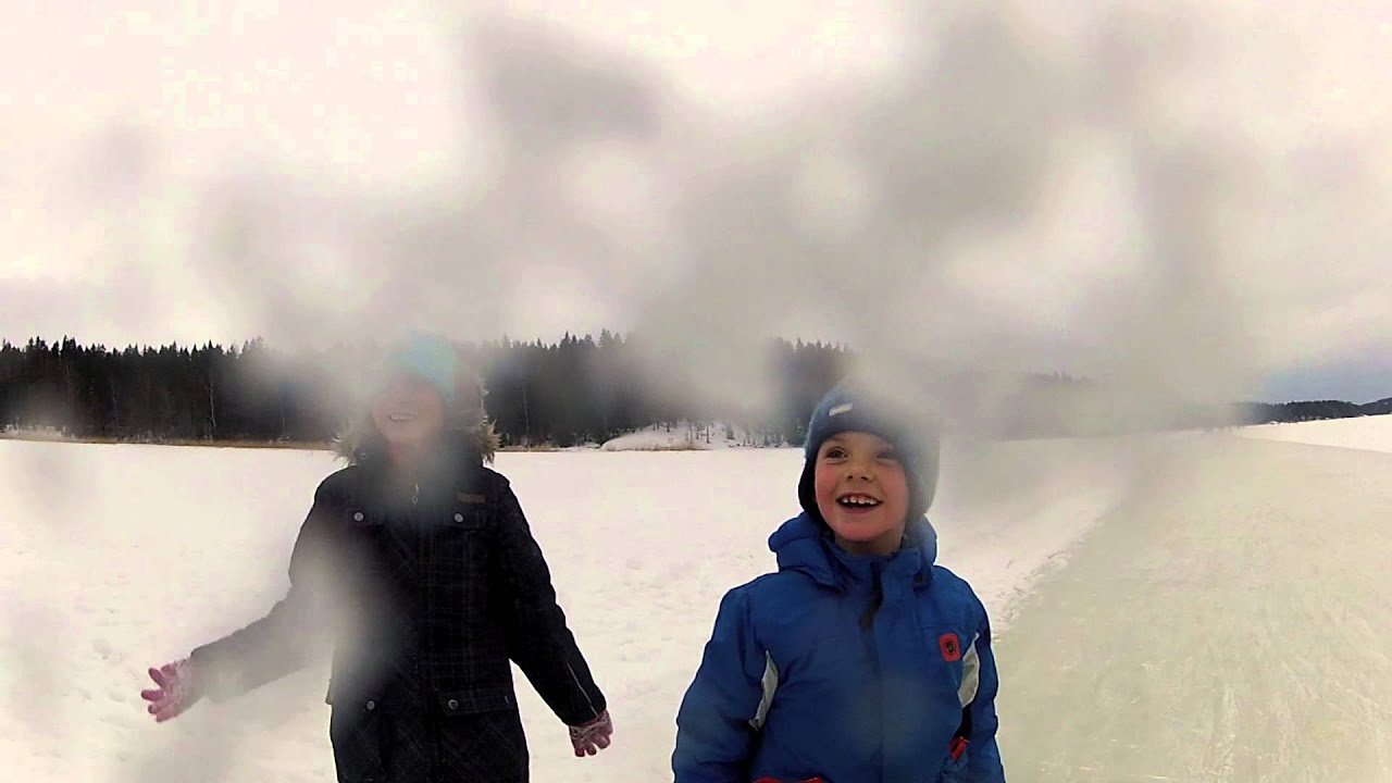 ICE SKATING on the BALTIC SEA - YouTube