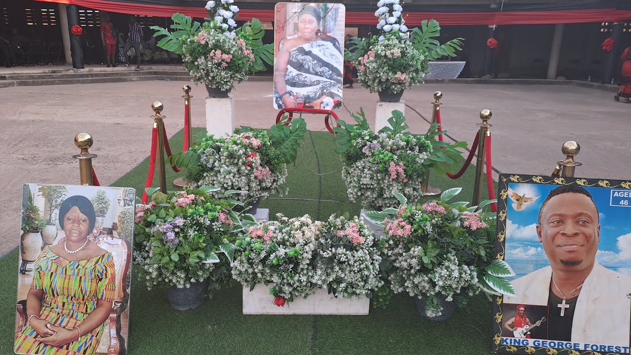 George Forest mum's funeral Frank mensah Pozo, Nana Tabiri, and all ...