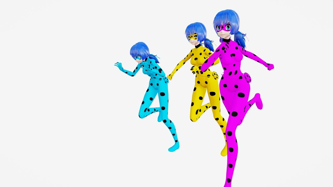 MMD Miraculous Ladybugs Cursor Catching - YouTube
