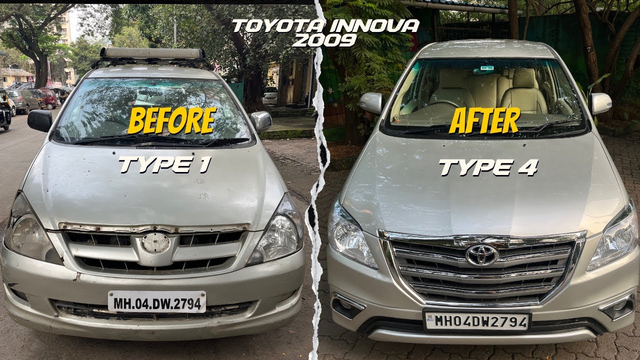Complete restoration of old Toyota Innova 2009|Converted from Type 1 to ...