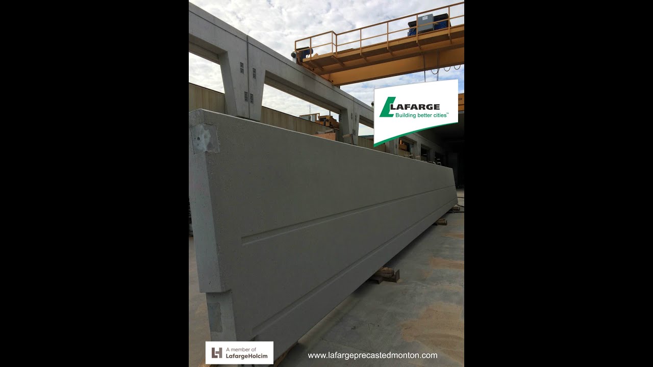Precast Spandrel Production Sequence by Lafarge Precast Edmonton - YouTube
