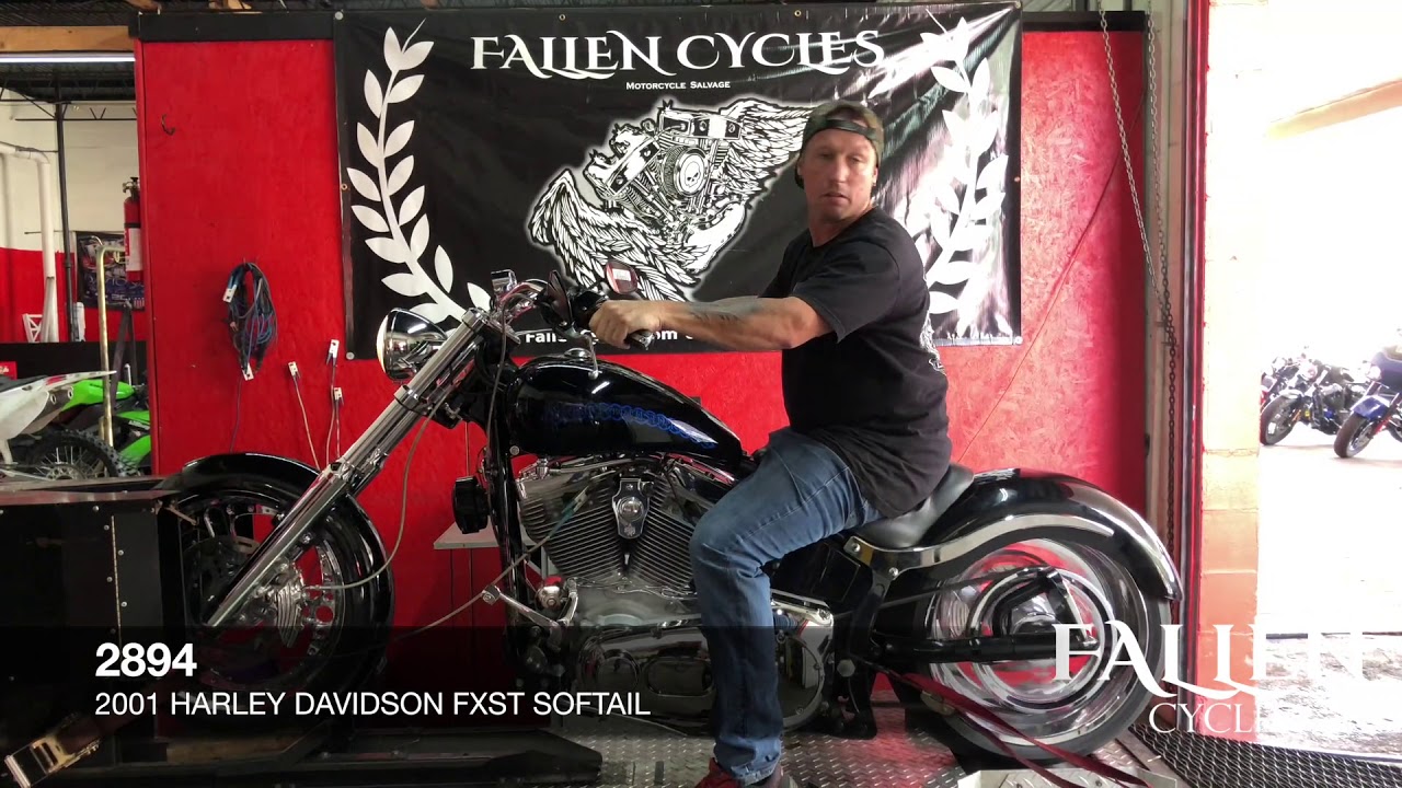2894 - Fallen Cycles - 2001 Harley Davidson Softail FXST - YouTube