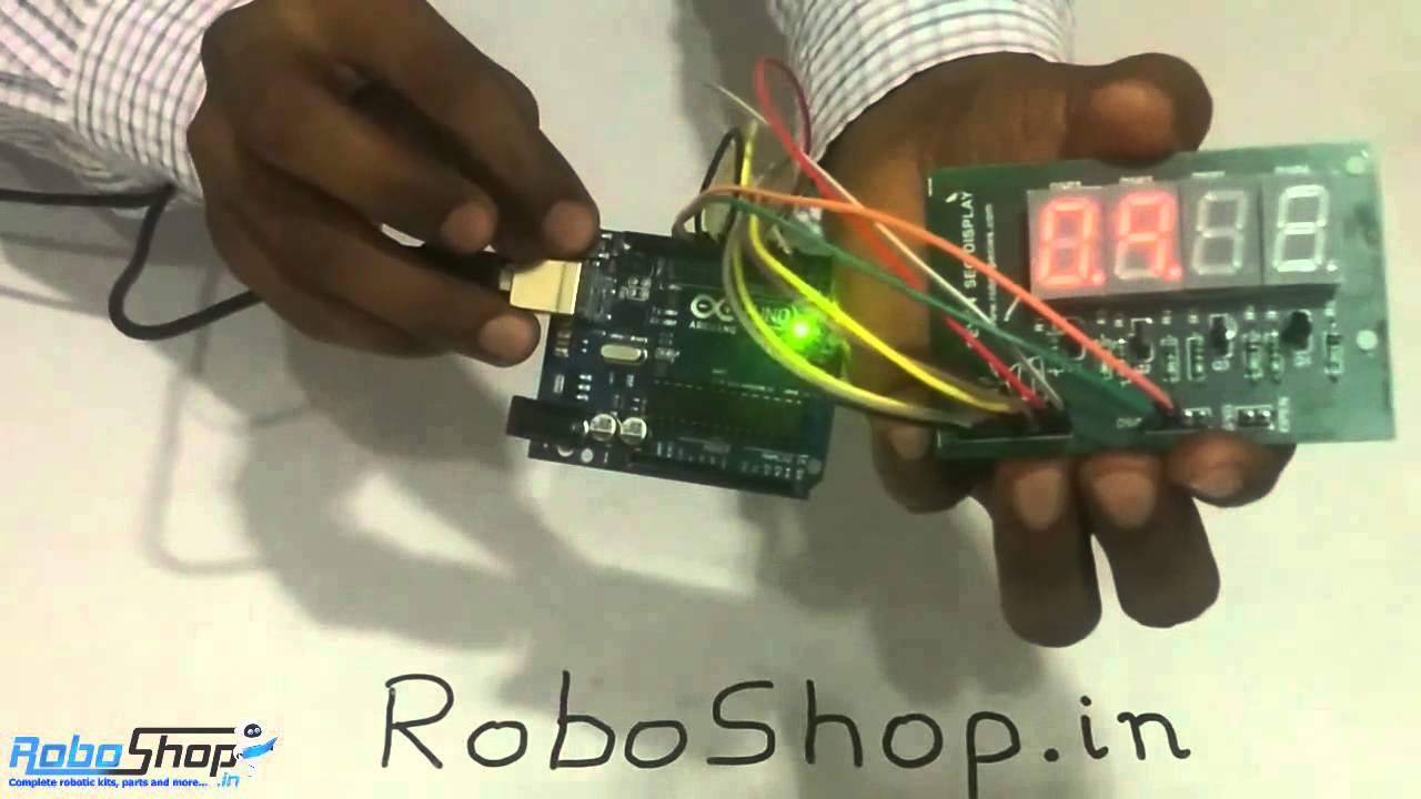 Seven Segment Dispaly working using Robotrix Senior Kit | Roboshop.in ...