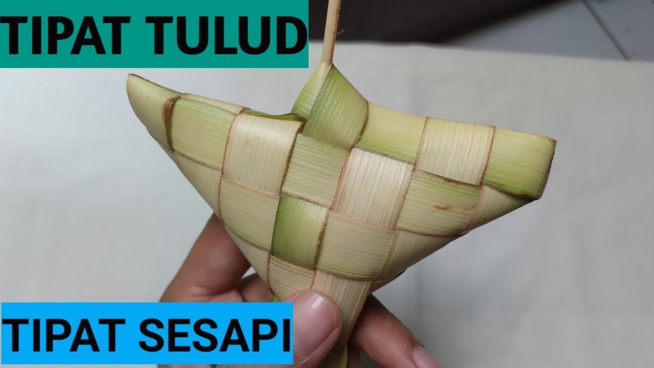 membuat tipat tulud atau tipat sesapi - YouTube