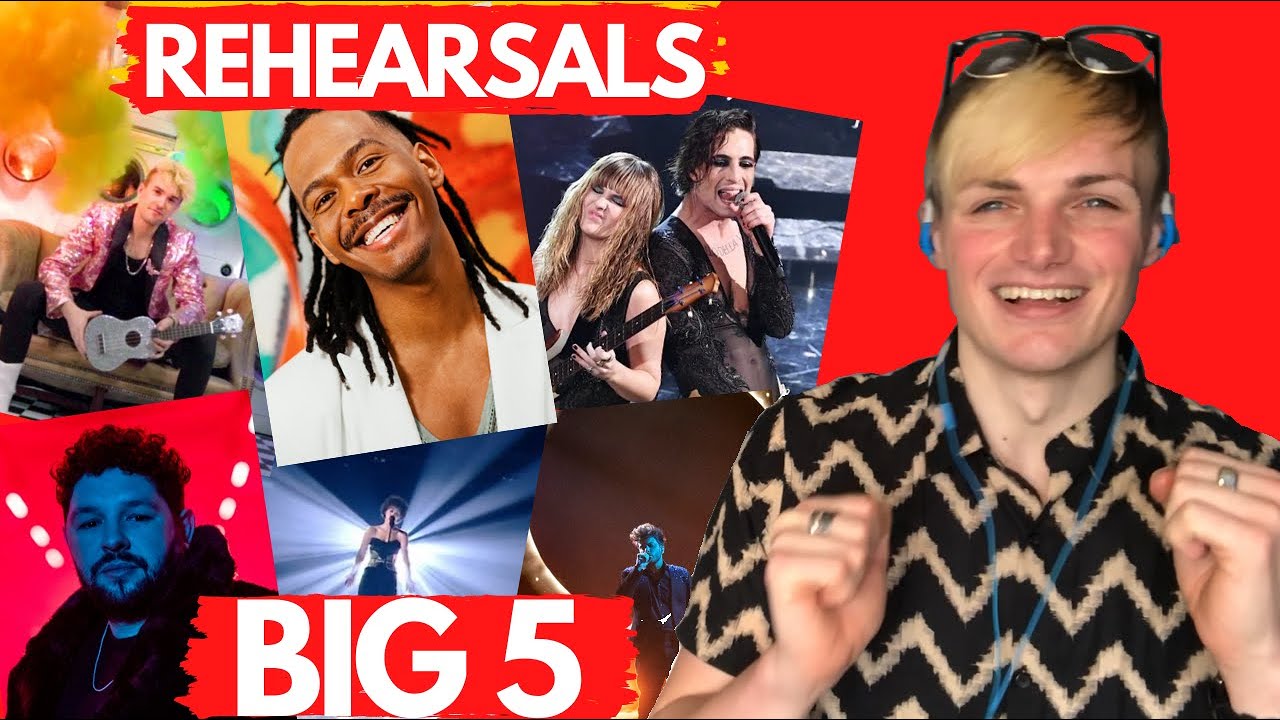 REACT // 1st Rehearsals - Big 5 + Host // ESC 2021 - YouTube