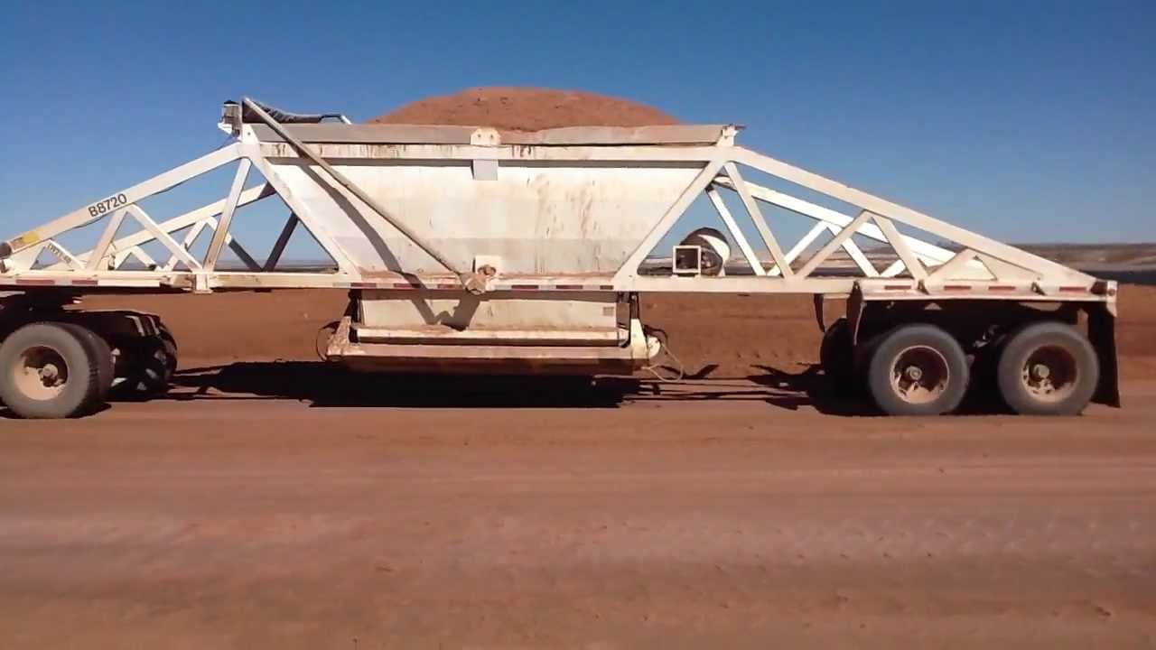 Otto Trucking Tandem Belly Dump Sand Haul - YouTube