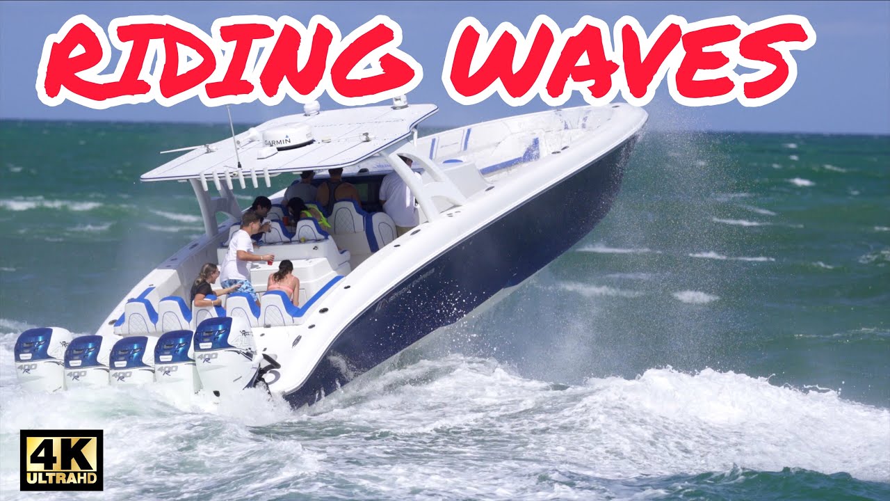 HAULOVER BOATS CAUGHT IN ROUGH WAVES @BoatZone - YouTube
