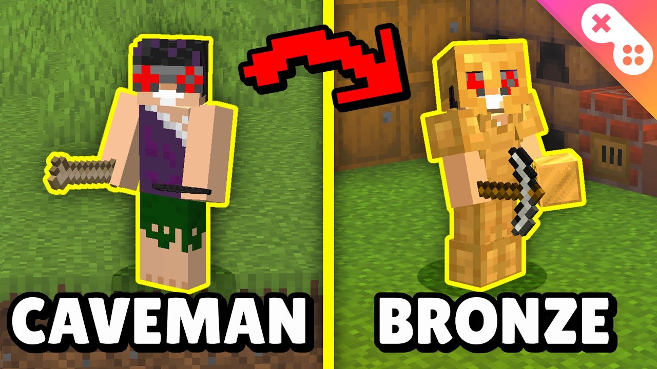 Surviving Minecraft's STONE AGE (Lithic) - YouTube