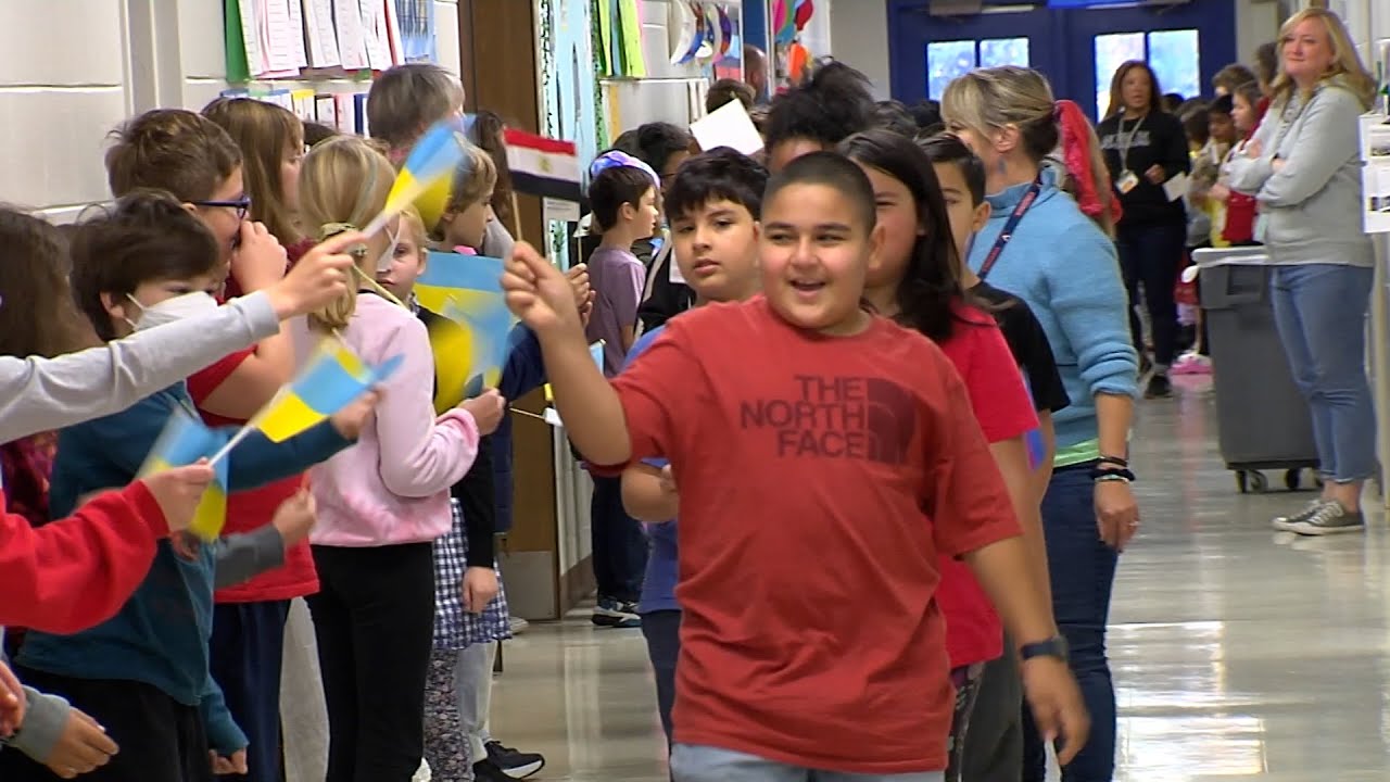 Flag Parade at Three Chopt Elementary School - YouTube