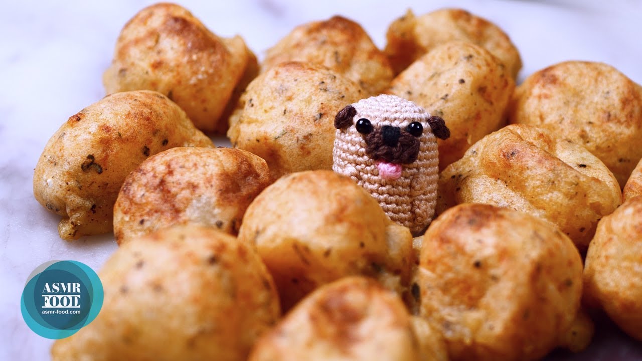 Potato Pug Paradise! Mini Potato Balls, Crispy and Adorable! - YouTube